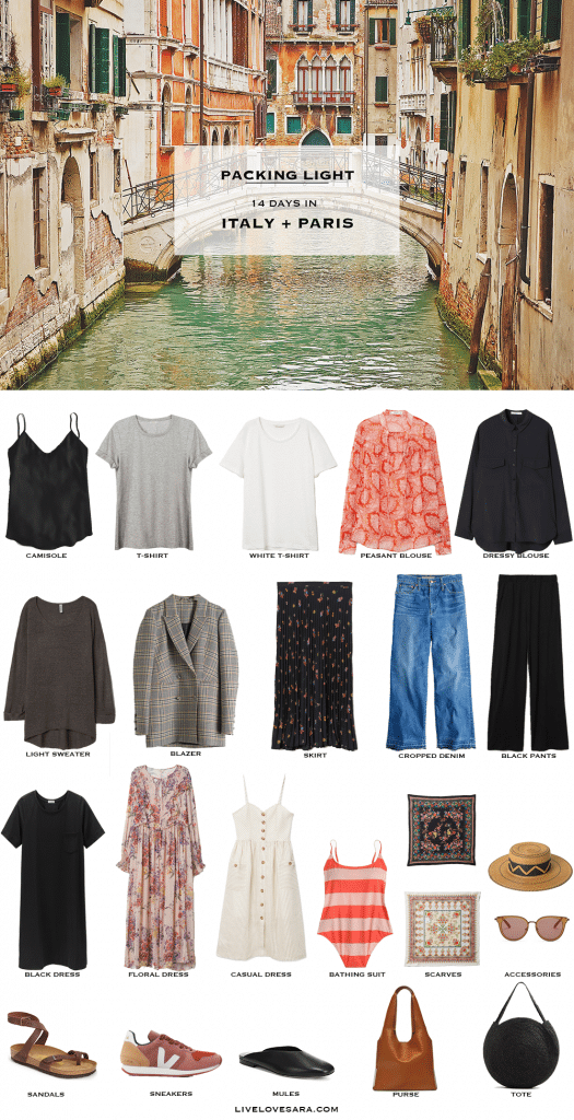 What to Pack for Italy and Paris Packing Light - livelovesara
