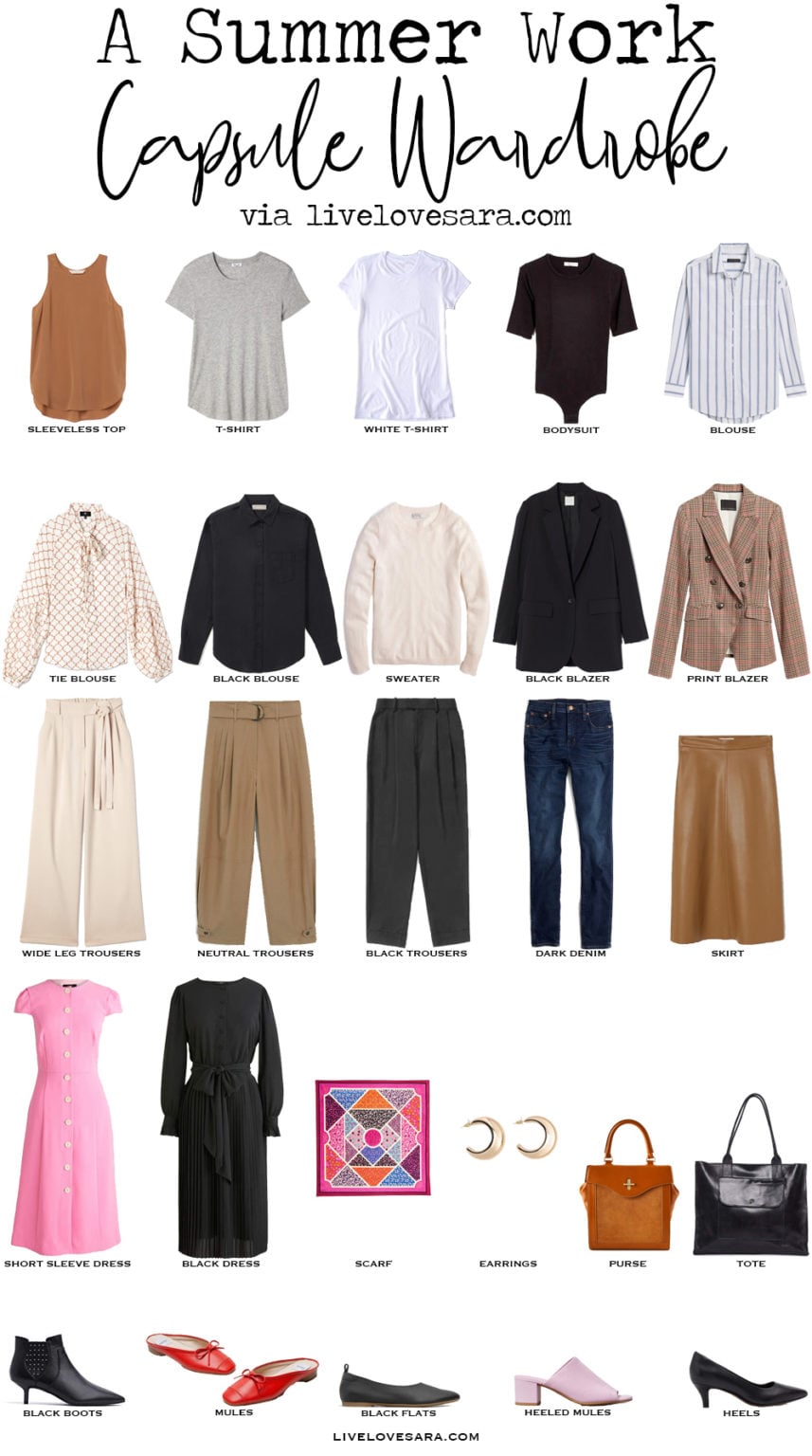 How to Build a Summer Work Capsule Wardrobe - livelovesara