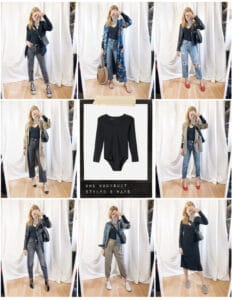 How to Wear a Bodysuit - One Bodysuit 8 Ways - livelovesara