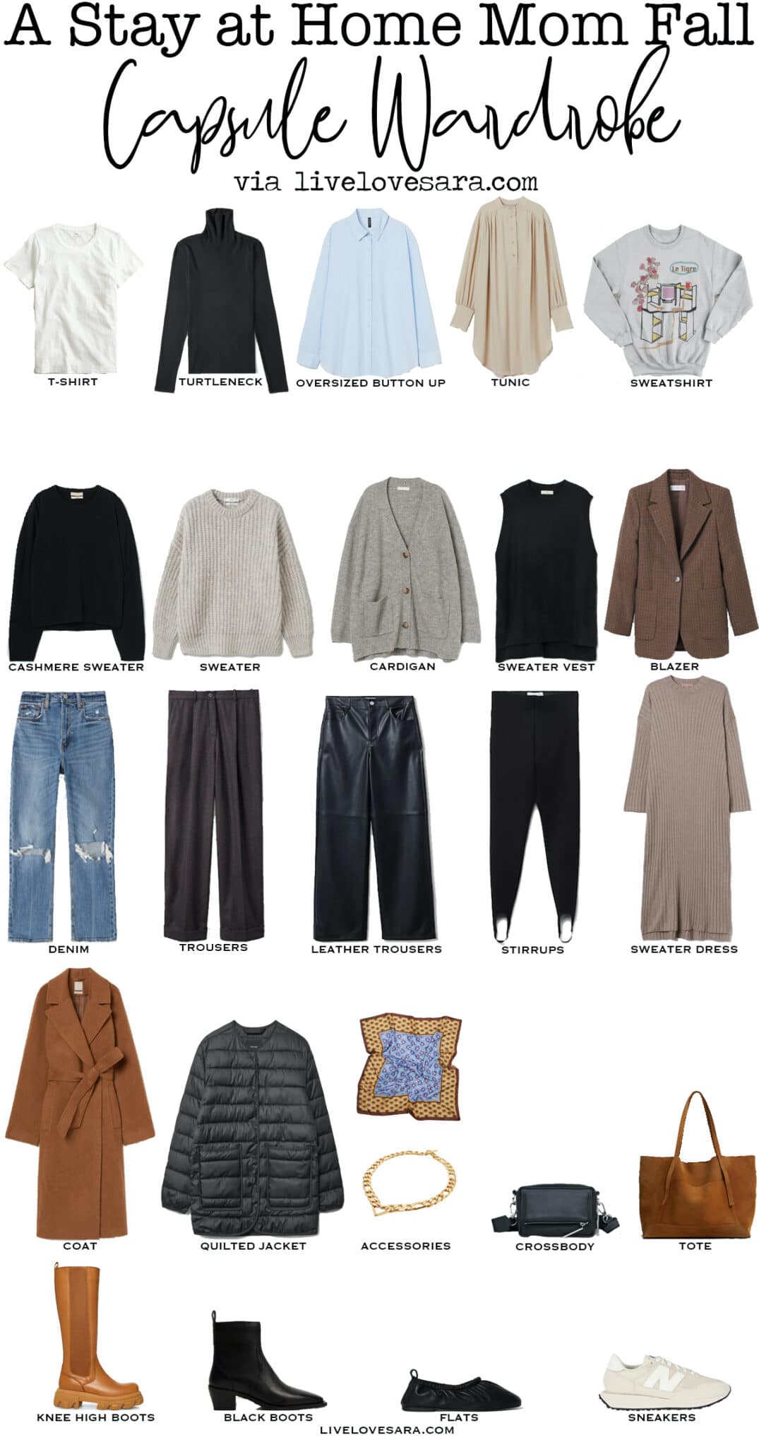 How to Build a Stay at Home Mom Capsule Wardrobe for Fall - livelovesara