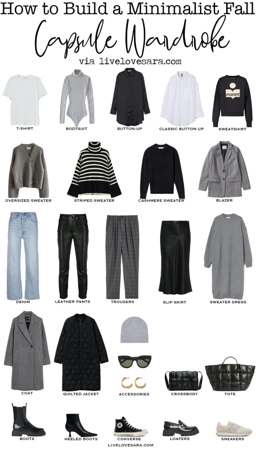 How to Build a Minimalist Capsule Wardrobe for Fall - livelovesara