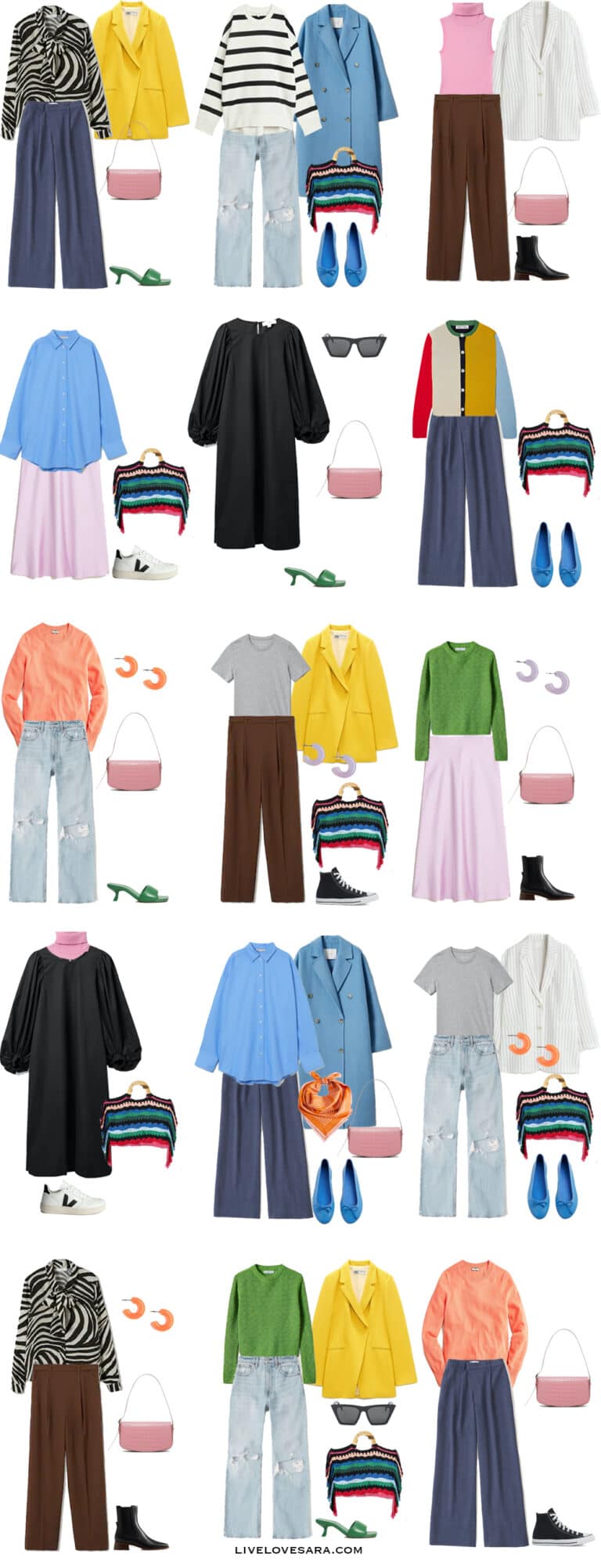 How To Build A Colourful Spring Capsule Wardrobe 2022 Livelovesara