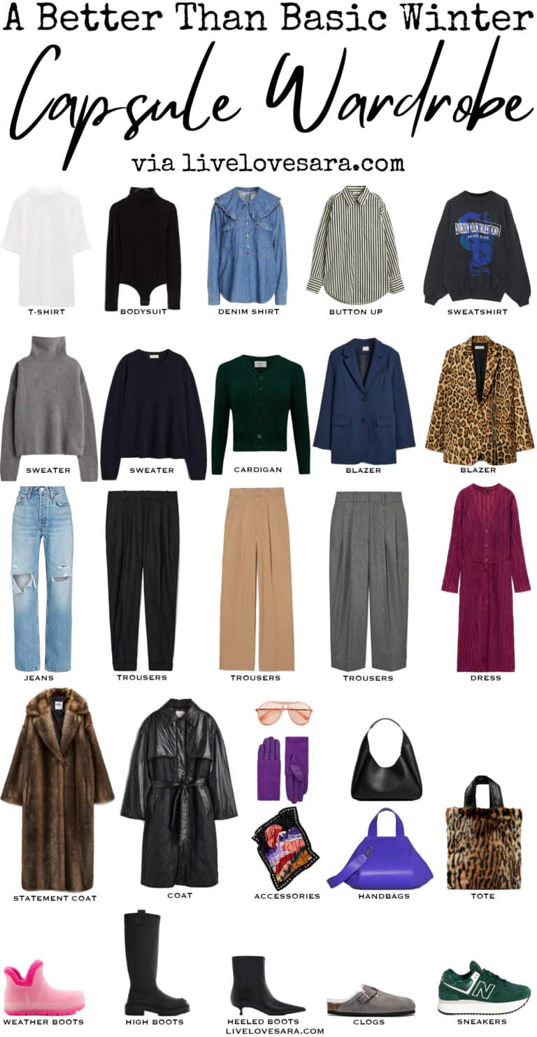 The Better Than Basic Capsule Wardrobe for Winter - livelovesara