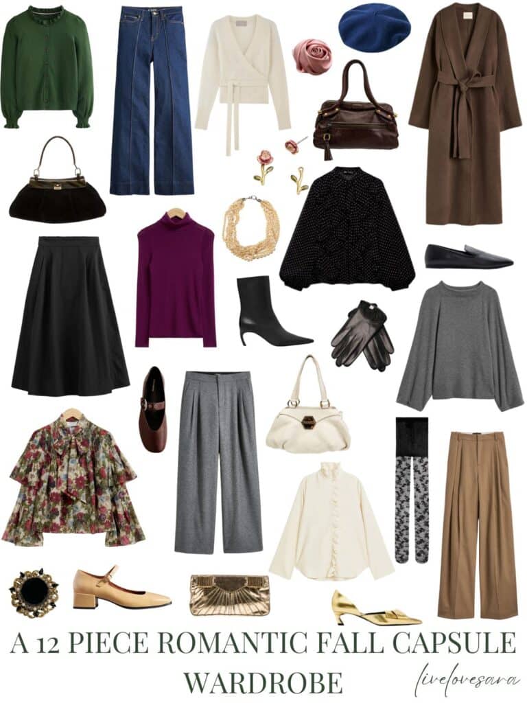 A 12 Piece Romantic Style Fall Capsule Wardrobe - livelovesara