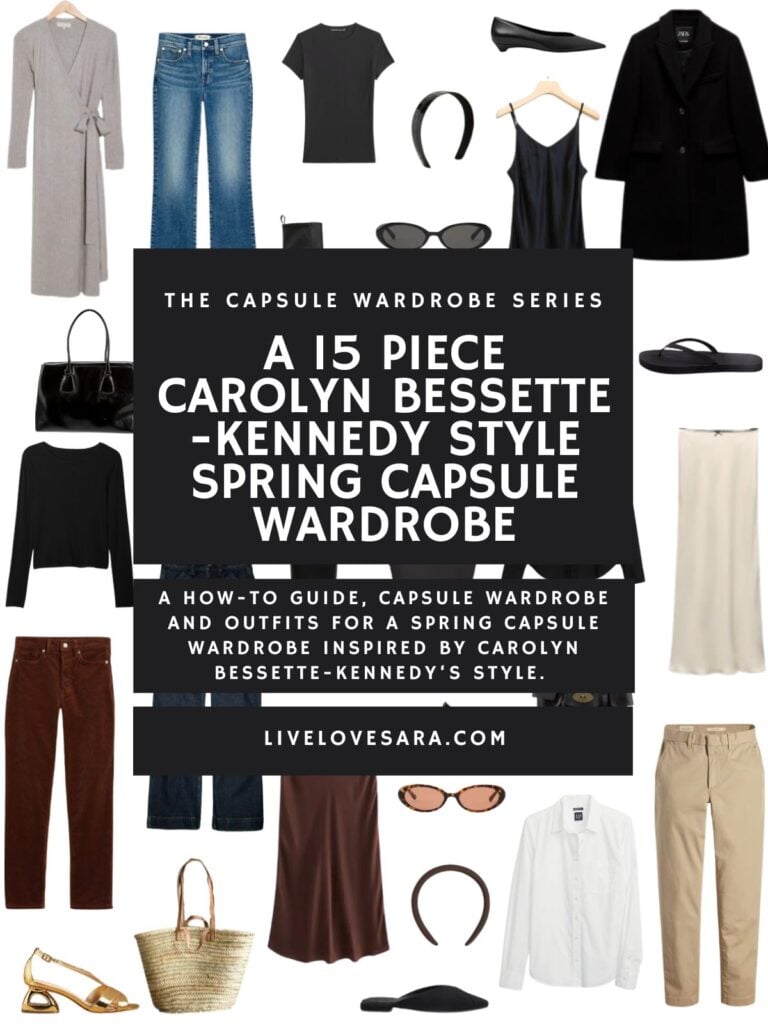 A 15 Piece Carolyn Bessette-Kennedy Inspired Spring Capsule Wardrobe ...