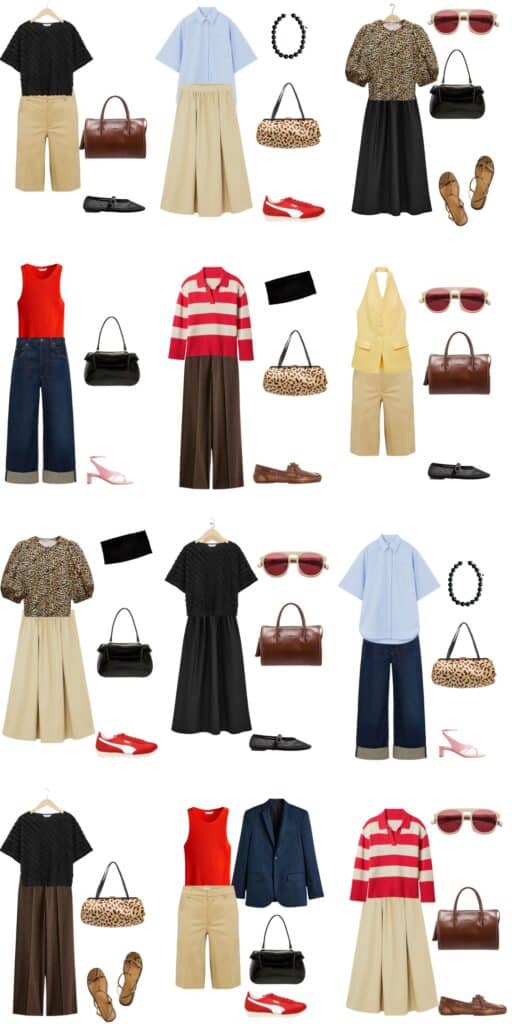 A 12 Piece Modern Preppy Summer Capsule Wardrobe 2024 - livelovesara