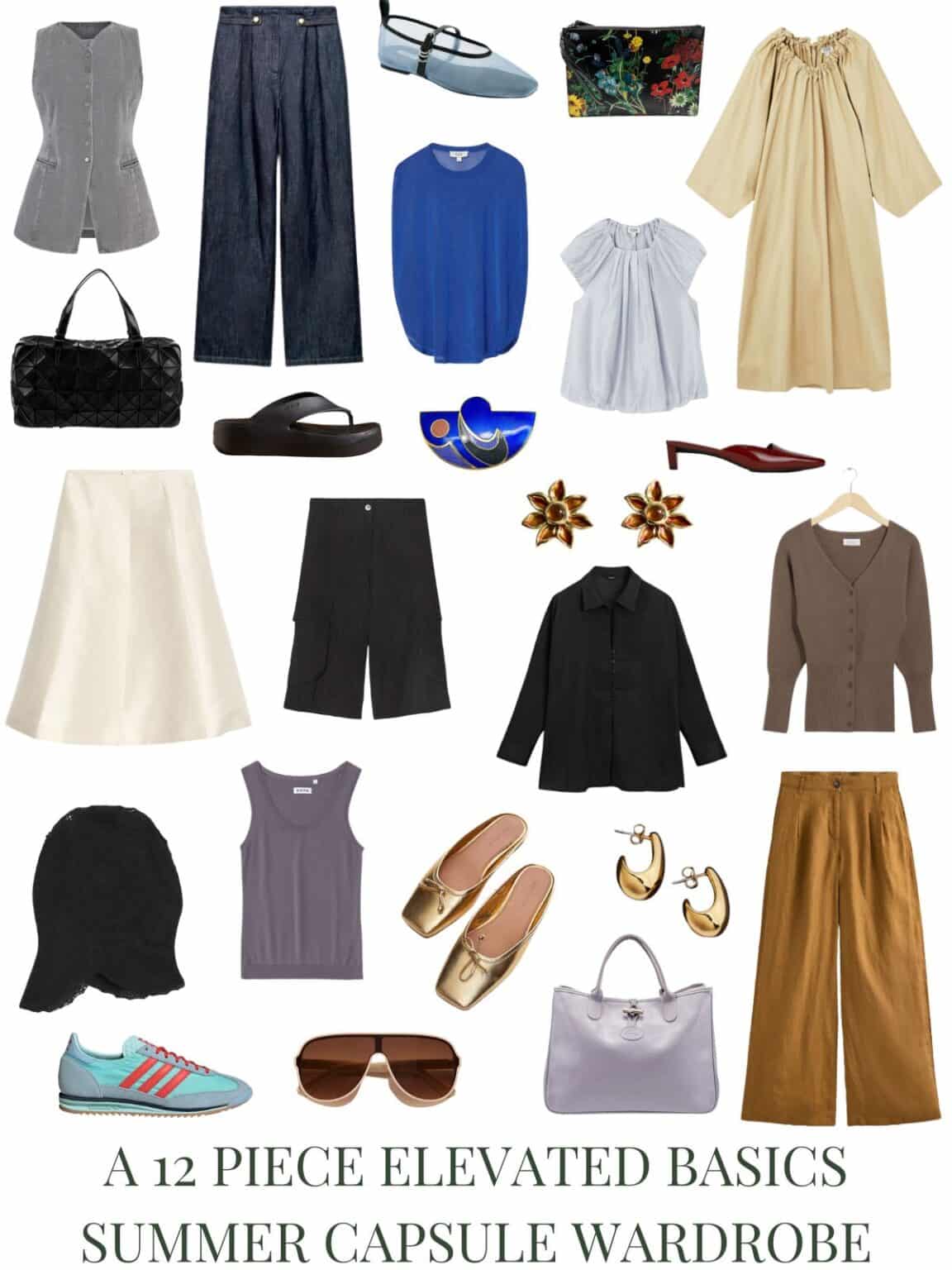 A 12 Piece Elevated Basics Summer Capsule Wardrobe - livelovesara