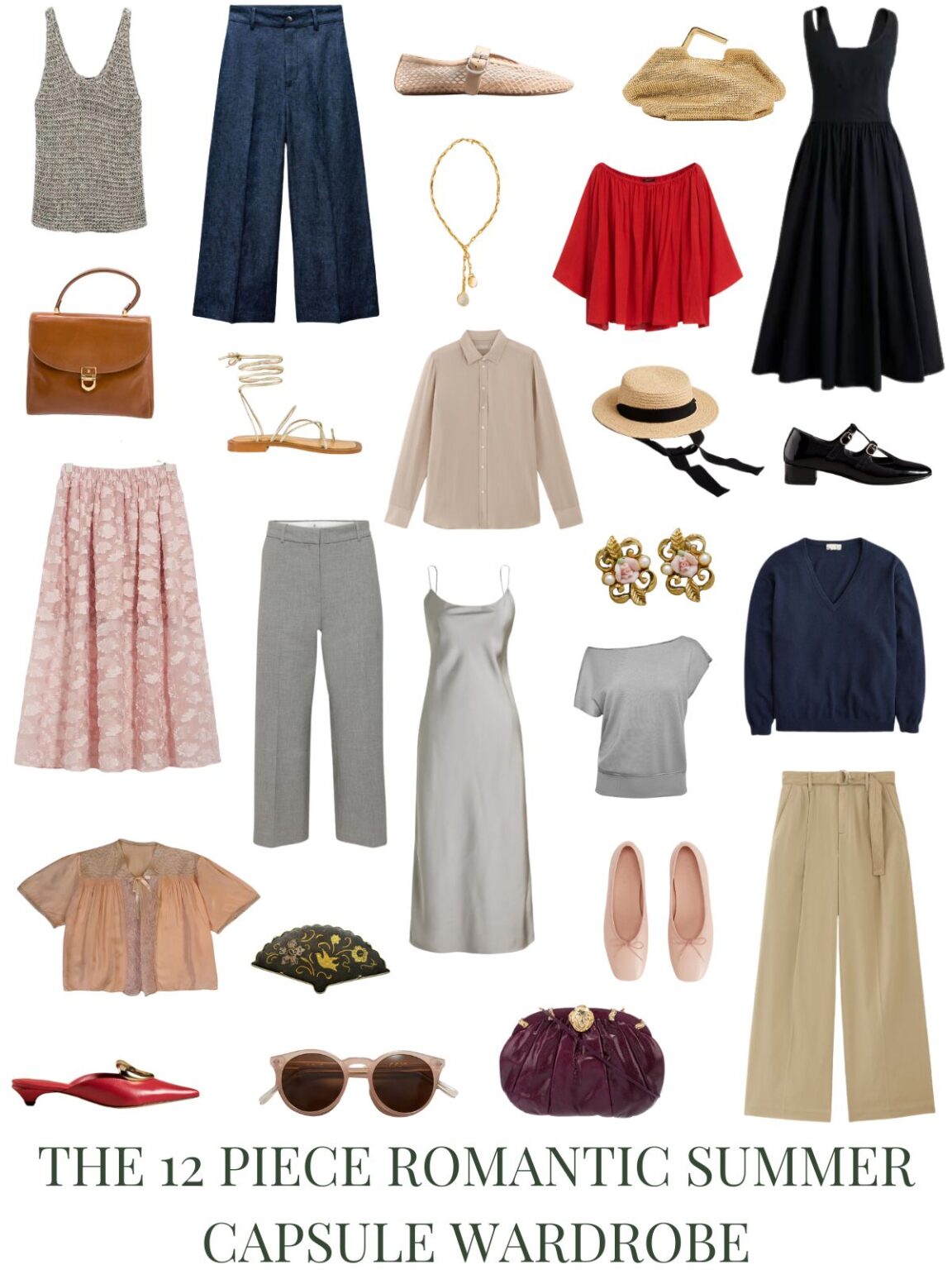A 12 Piece Romantic Summer Capsule Wardrobe 2024 - livelovesara