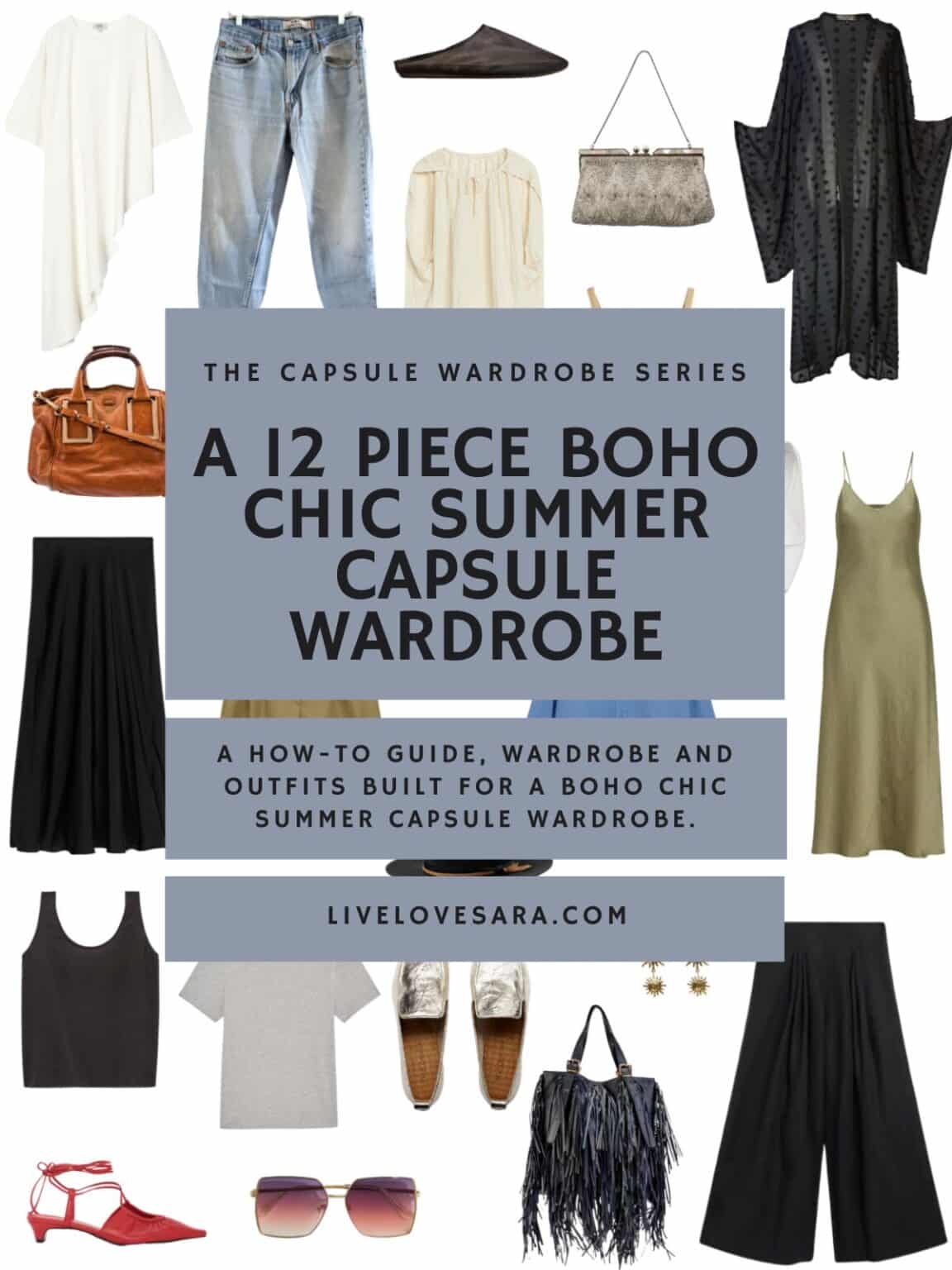 A 12 Piece Boho Chic Summer Capsule Wardrobe - livelovesara