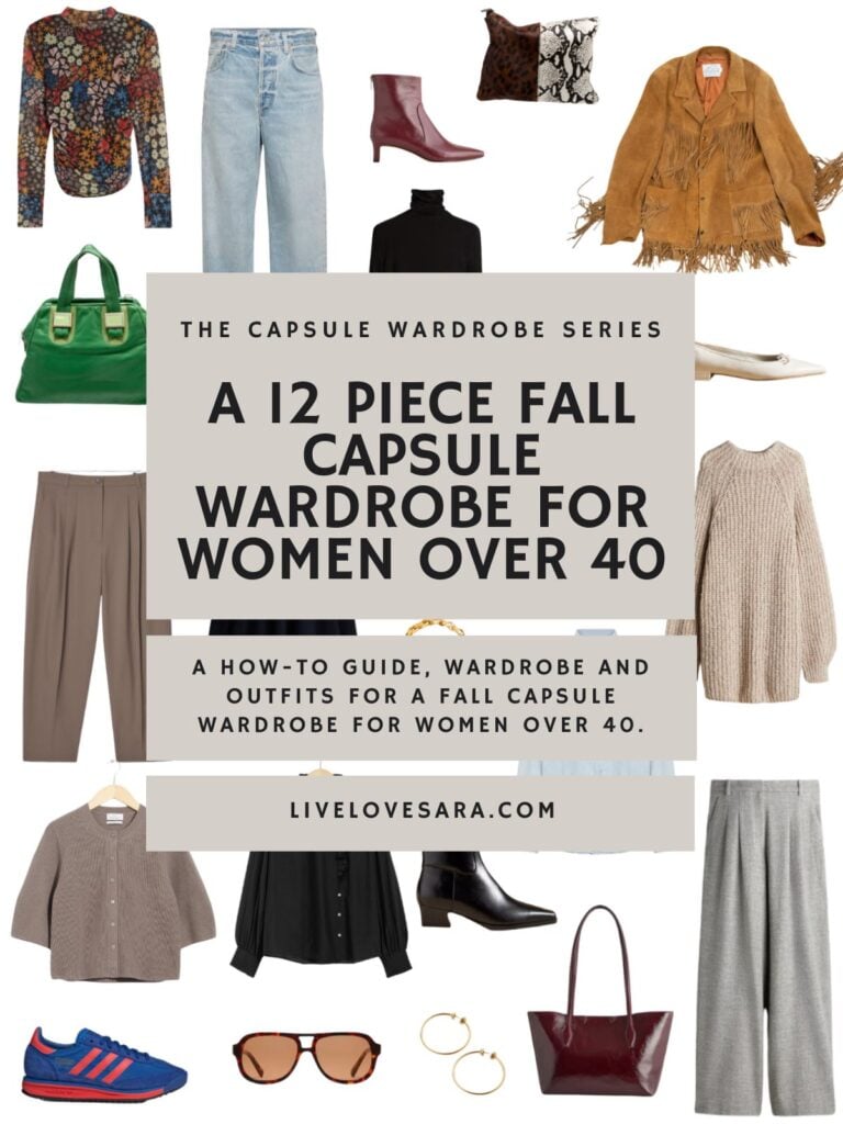 A 12 Piece Fall Capsule Wardrobe for Women Over 40 - livelovesara