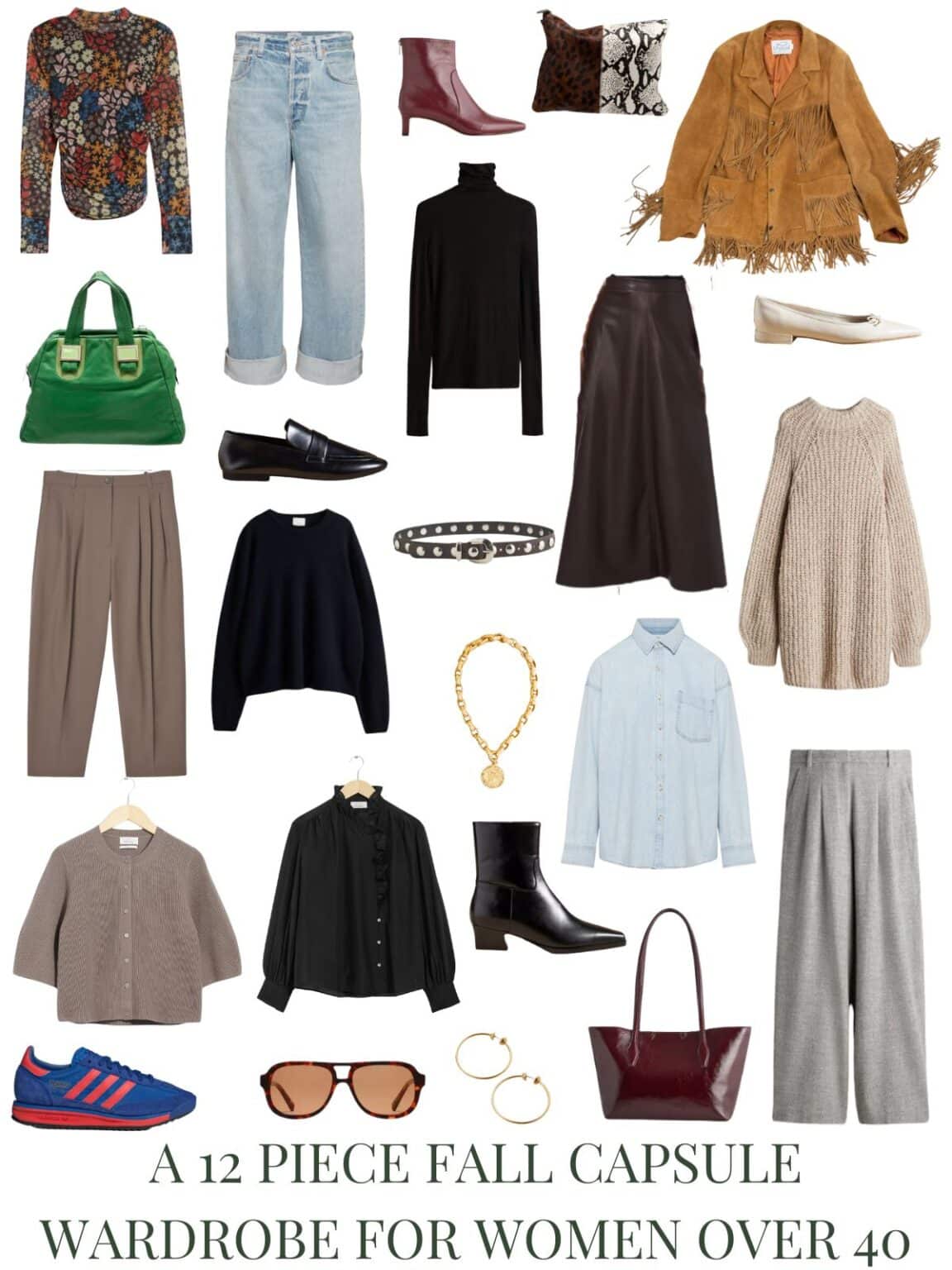 A 12 Piece Fall Capsule Wardrobe for Women Over 40 - livelovesara