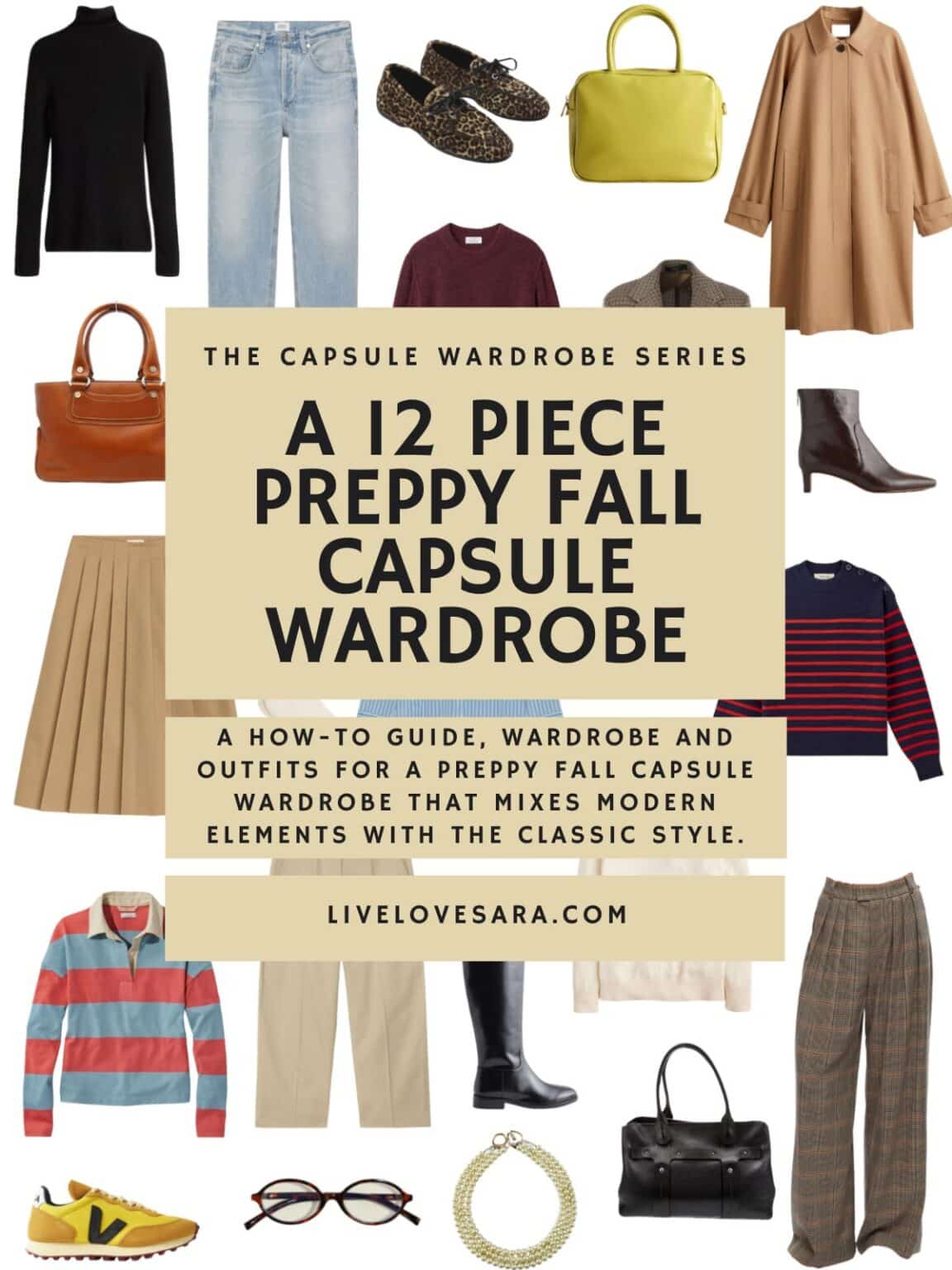 A 12 Piece Preppy Fall Capsule Wardrobe - livelovesara