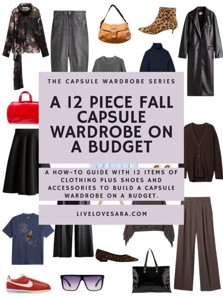 A 12 Piece Fall Capsule Wardrobe on a Budget - livelovesara