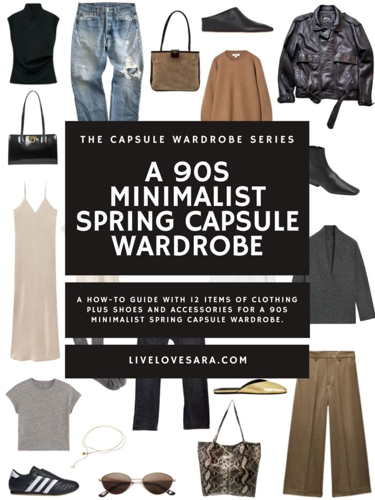 A 90s Minimalist Spring Capsule Wardrobe - livelovesara