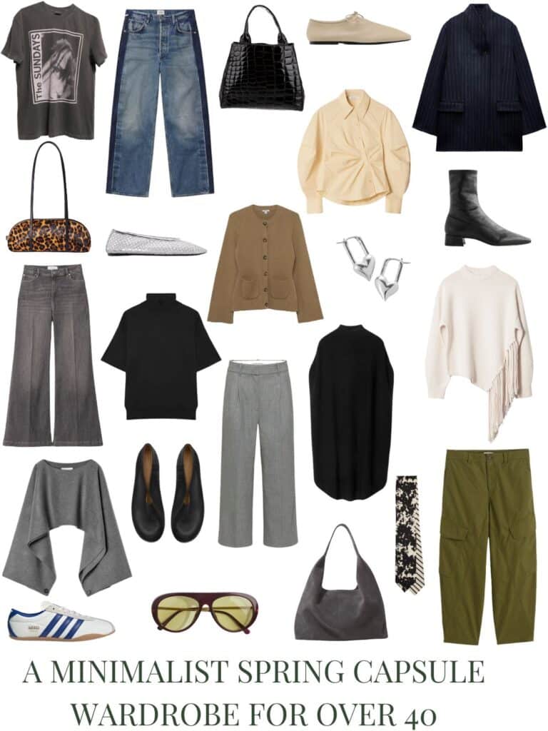 A 12 Piece Minimalist Spring Capsule Wardrobe for Over 40 - livelovesara
