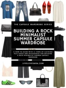 Building a Rock Minimalist Summer Capsule Wardrobe - livelovesara